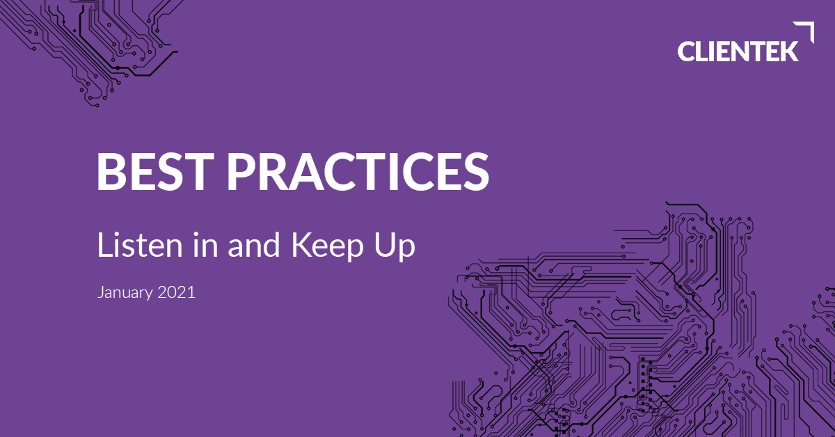 Best Practices | Clientek